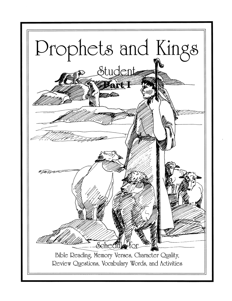 New Release: Prophets and Kings, Student and Teacher Study Guides ...